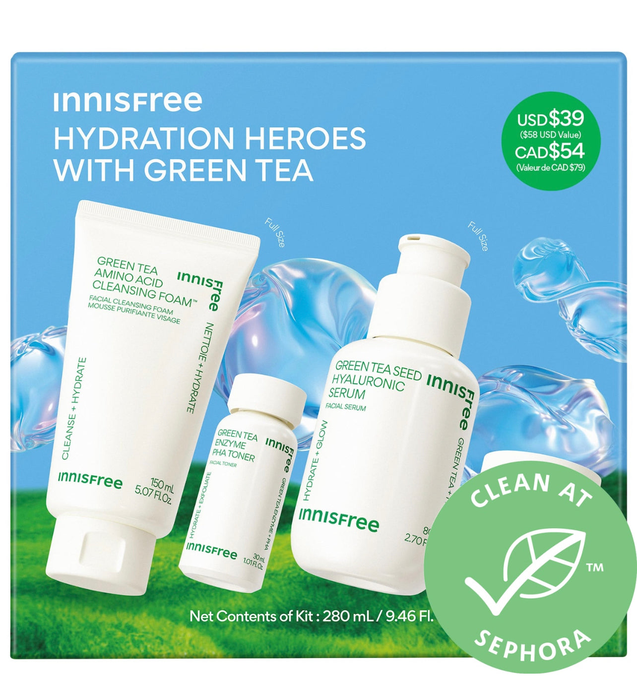 Innisfree Green Tea Hydration Heroes With Hyaluronic Acid Preorder